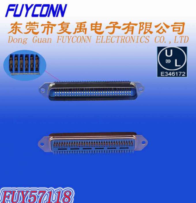 Amphenol 64 Pin IDC Male Connector Plug Crimping For Cable-to-PC Board