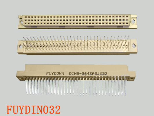 PCB Straight DIN 41612 Connector 3 Rows 64Pin Middle Row is Empty