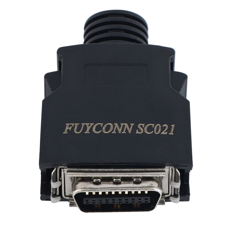 20Pin MDR Connector 2.17mm Solder Cup Male SCSI Connector w/ Plastic Cover