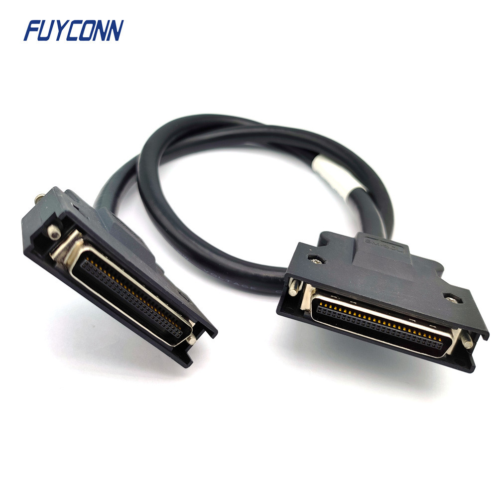 50P-50P SCSI Cable Solder Assemble DM50 Male To Male SCSI Connector ...