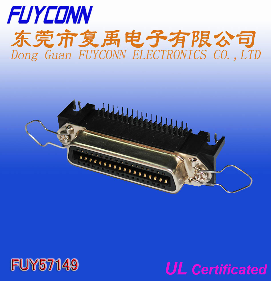 14 Pin DDK Connector Centronic PCB Right Angle Female Connector